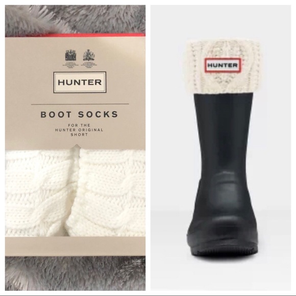 Hunter | Accessories | Original Cable Cuff Short Boot Socks | Poshmark